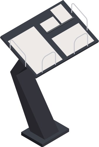 Modern exhibition stand Royalty Free Vector Image