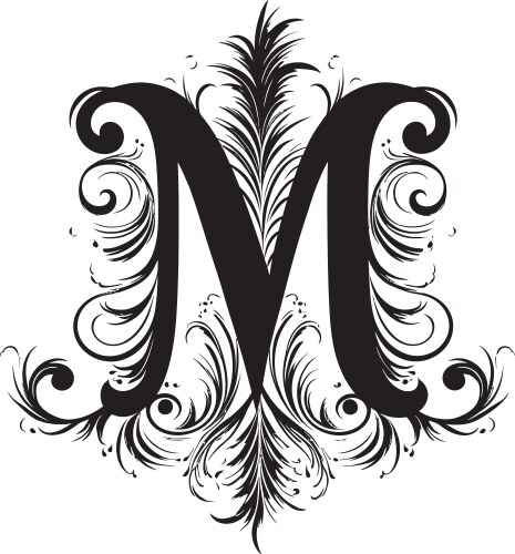 Alphabet Letter M Lettering Calligraphy Vector Images (over 5,800)