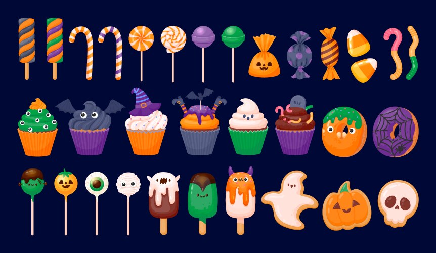 Happy halloween border banner with candy corn – Royalty-Free Vector ...
