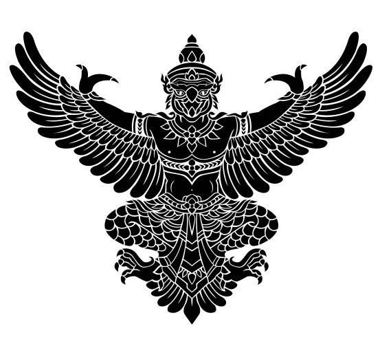 Amazing indonesia culture in garuda silhouette Vector Image