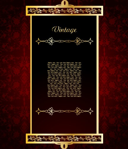 Book cover - vintage background Royalty Free Vector Image