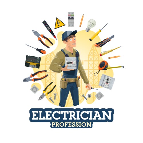 Cartoon utility worker Royalty Free Vector Image