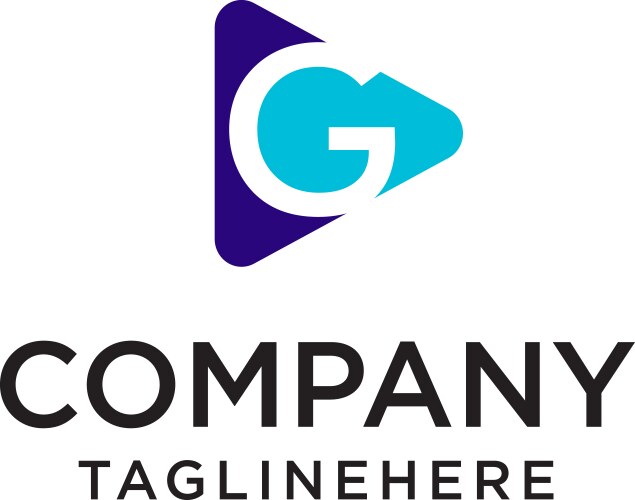 Letter g automotive car logo Royalty Free Vector Image