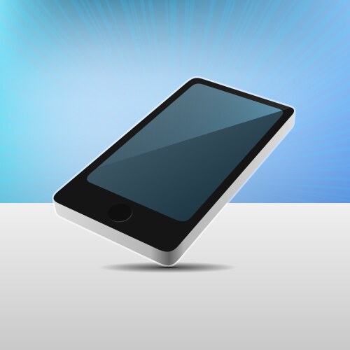 Realistic 3d view modern mobile phone Royalty Free Vector