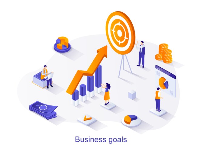 Business competition concept Royalty Free Vector Image