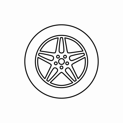 Alloy Wheel Silhouette Vector Images (over 1,000)