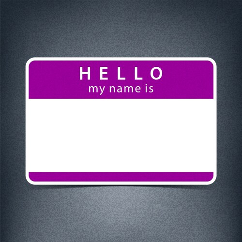 Name Sticker Vector Images (over 5,400)