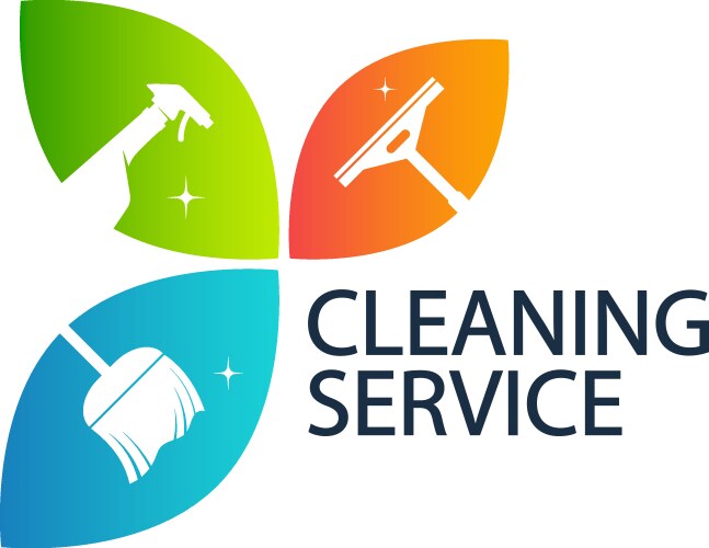 Cleaning service design Royalty Free Vector Image