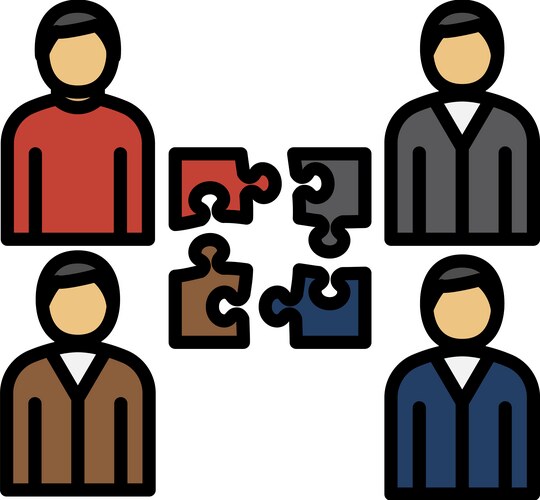 Corporate team icon Royalty Free Vector Image - VectorStock