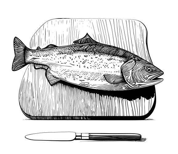 Fish Line Drawing Vector Images (over 30,000)