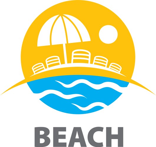 Beach life background Royalty Free Vector Image