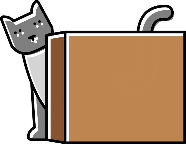 Behind preposition english color icon Royalty Free Vector