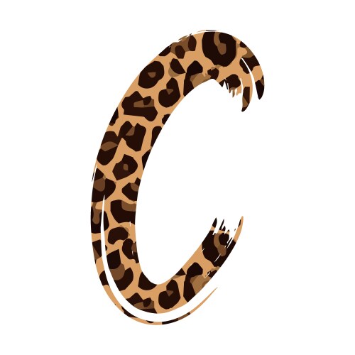 Leopard Alphabet Vector Images (over 280)