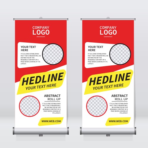 Corporate announcement banner template Royalty Free Vector