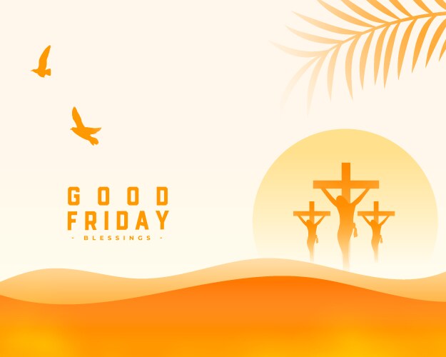 Holy week good friday event background with crown Vector Image