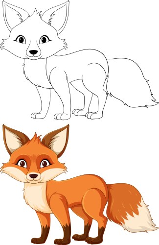 Red Fox Line Art Vector Images (over 1,100)
