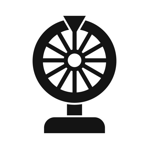 Lottery icon symbol on white background Royalty Free Vector