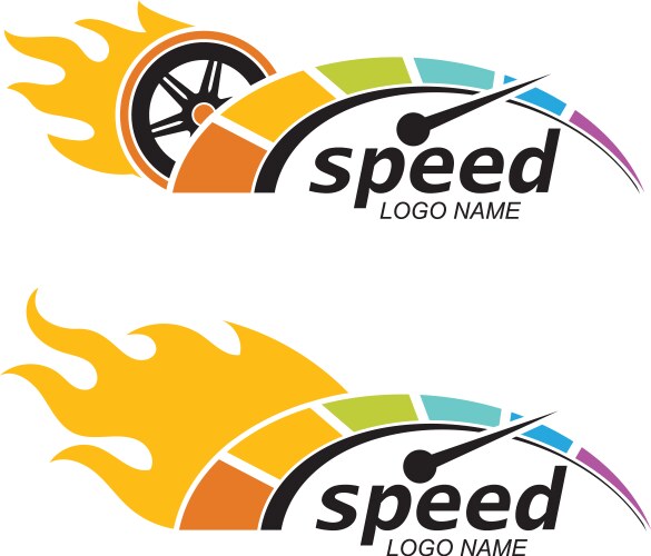 Speed icon simple design Royalty Free Vector Image