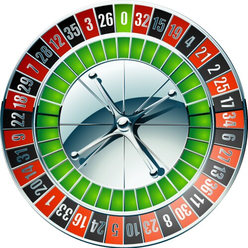 American Roulette Wheel Royalty Free Vector Image