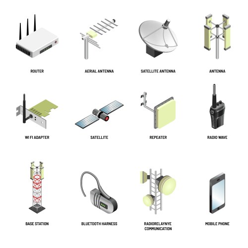 Base station antenna and signal transmission Vector Image