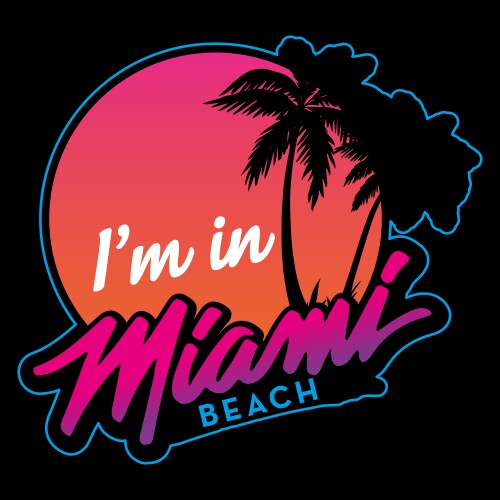 Miami Font Vector Images (over 220)