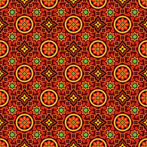 Traditional ajrak pattern tribal ethnic wallpaper Vector Image