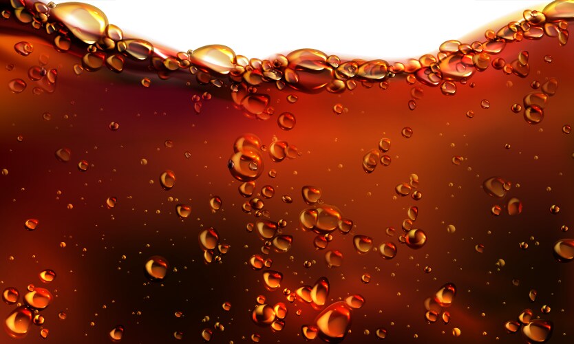 Soda bubbles champagne water or oxygen air fizz Vector Image