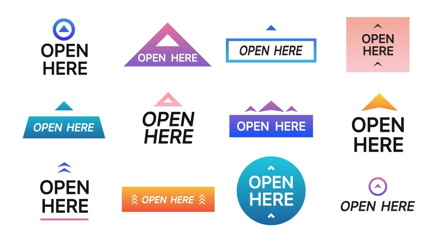 Open Here Vector Images (over 590)