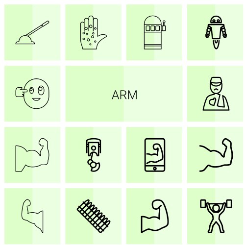 Strong arm icon business card template Royalty Free Vector