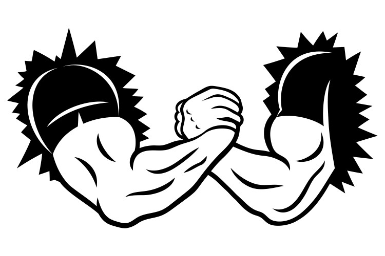 Arm wrestling Vector Images & Graphics for Commercial Use | VectorStock