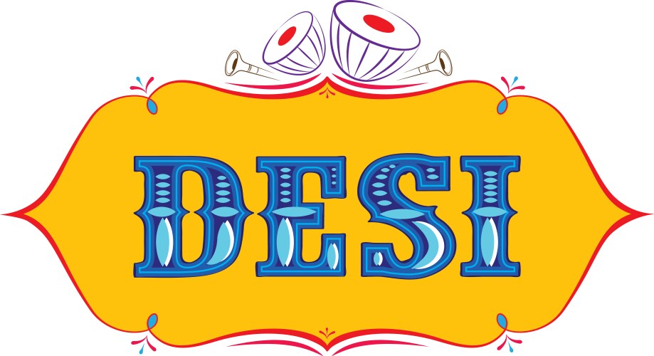 Pakistani or indian truck art template design Vector Image