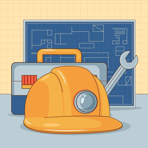 Cartoon working day Royalty Free Vector Image - VectorStock