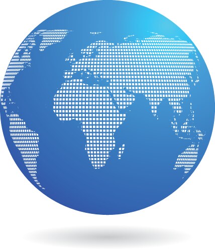 Blue Globe Icon Vector Images (over 60,000)