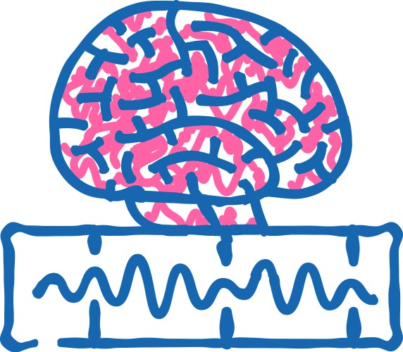 Eeg monitoring neuroscience neurology icon doodle Vector Image Eeg monitoring neuroscience neurology icon doodle Vector Image