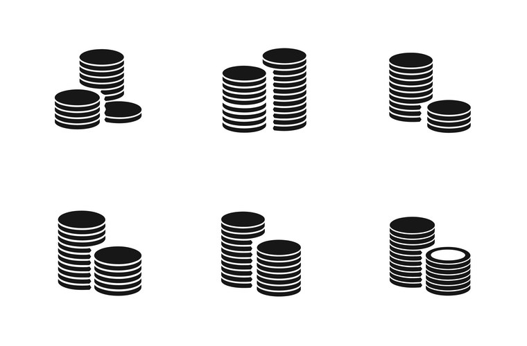 Coin Stack - Finance Concept – Free Vector | VectorStock