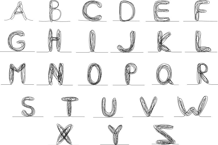 Letter Single Alphabet Vector Images (over 3,800)