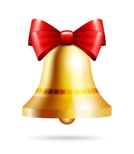 Red easter egg tied gold ribbon Royalty Free Vector Image