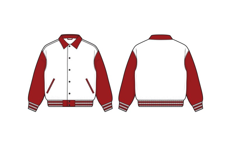 Varsity Jacket Template Vector Images (over 630)