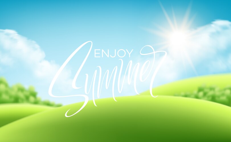 Natural sunny background Royalty Free Vector Image
