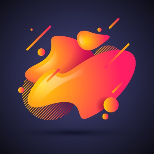 Liquid gradient color background design fluid Vector Image