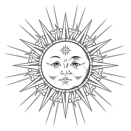 Medieval Sun Vector Images (over 2,600)