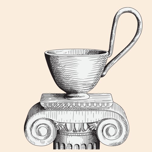 Ancient greek god prometheus Royalty Free Vector Image