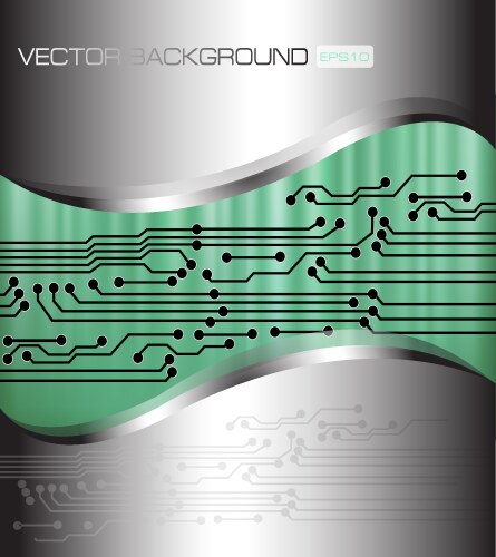 Map amapa with electronic circuit Royalty Free Vector Image