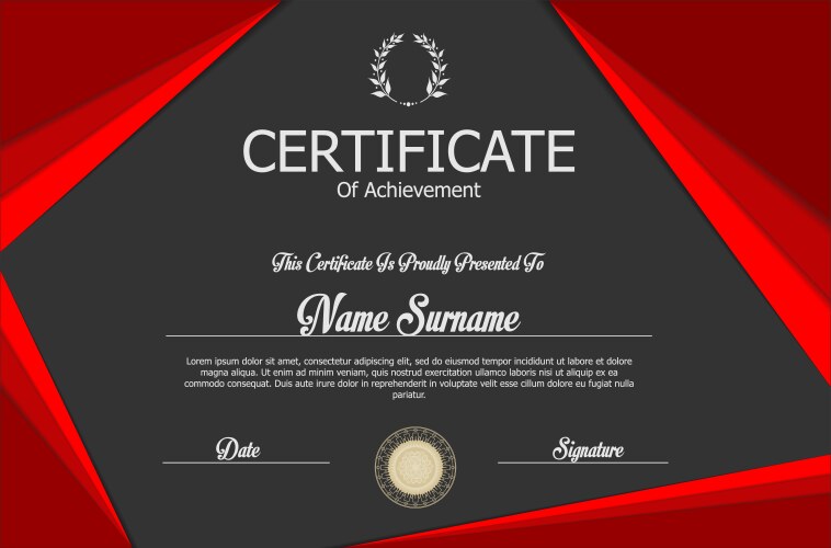 Red and Black Certificate Vector Images (over 22,000)