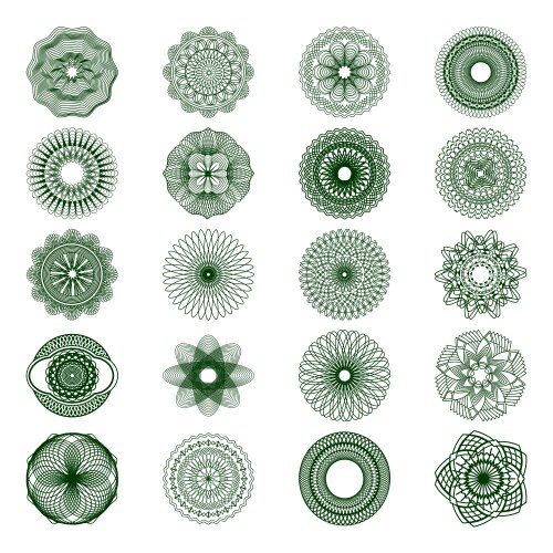 Guilloche Vector Images (over 19,000)