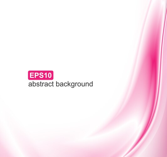 Abstract background pink waves on white Royalty Free Vector
