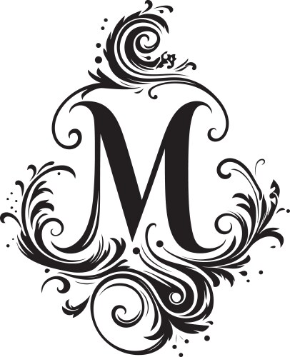Letter M Calligraphy Vector Images (over 6,300)