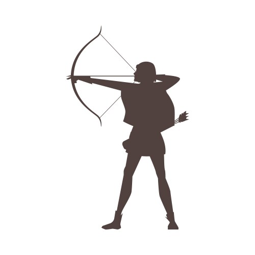 Female Archer Silhouette Vector Images (over 250)