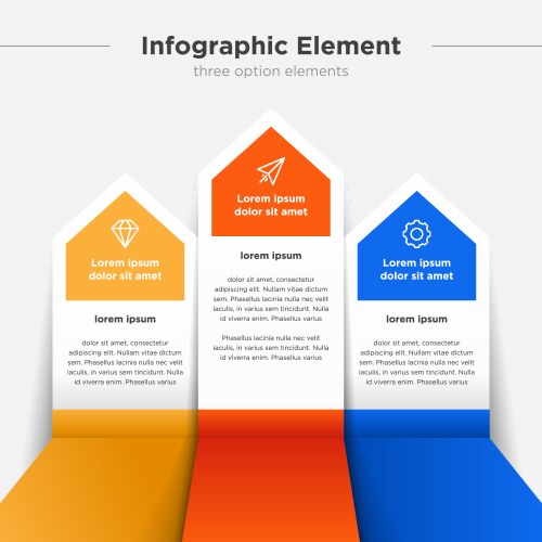 Paper infographic background Royalty Free Vector Image