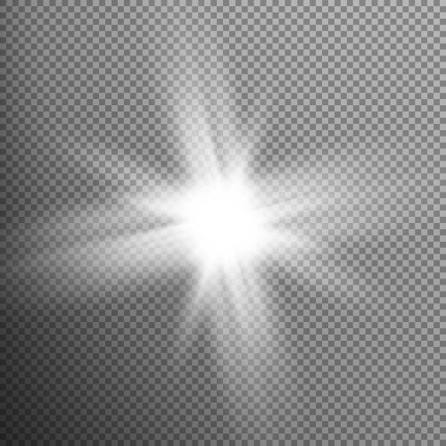 Glow beacon beam effect realistic lighthouse Vector Image